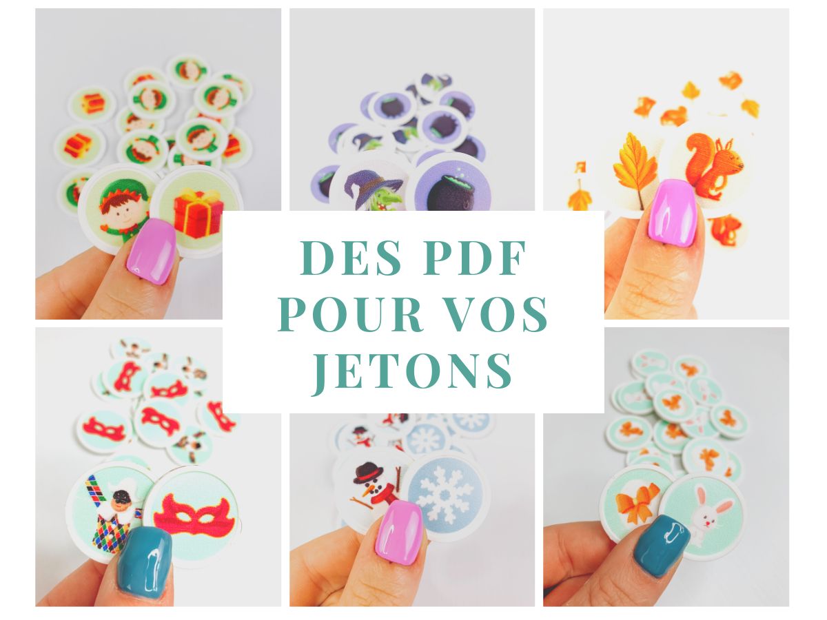 DES PDF POUR VOS JETONS – J'imagINES