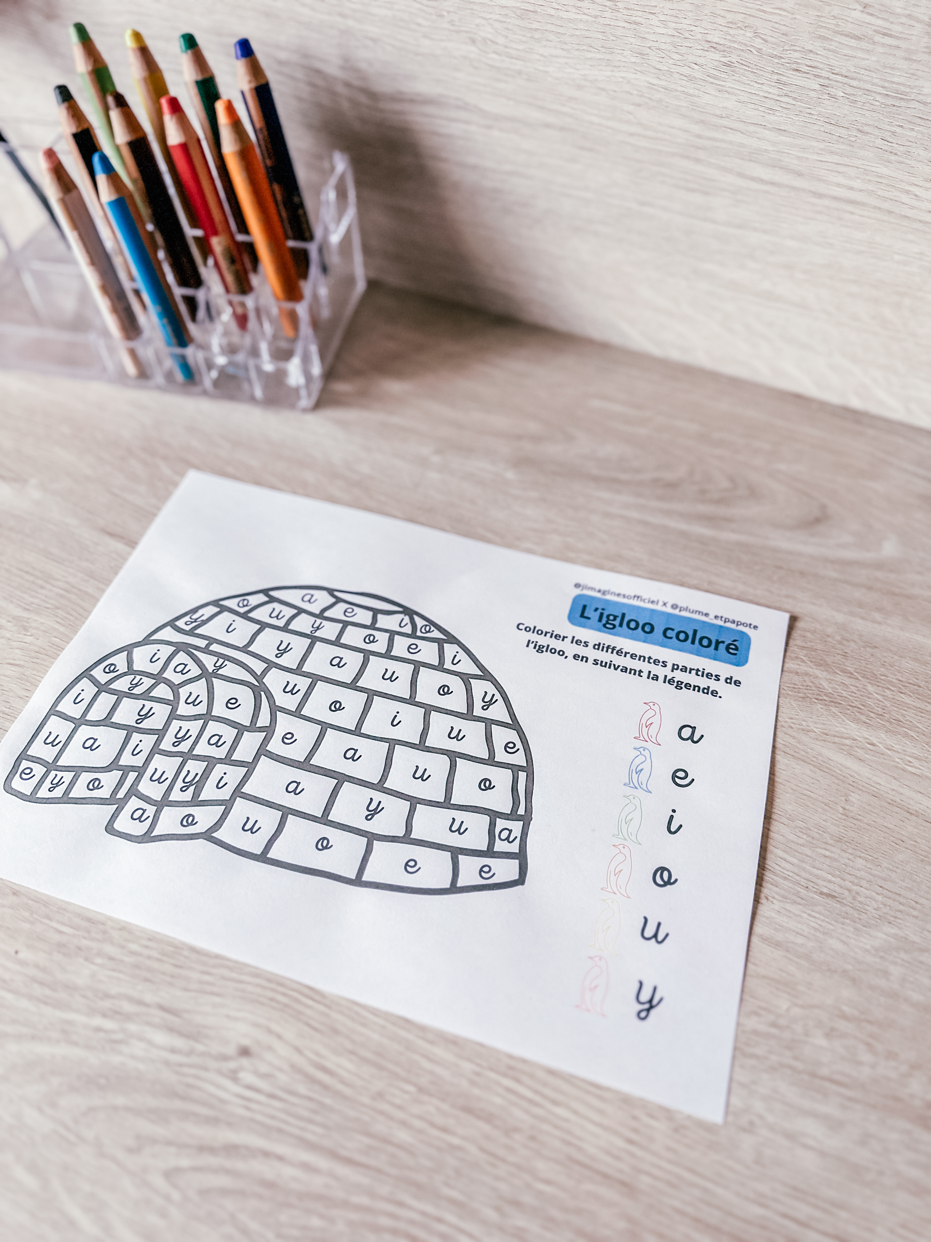 L’IGLOO COLORÉ – graphies et sons simples – J'imagINES